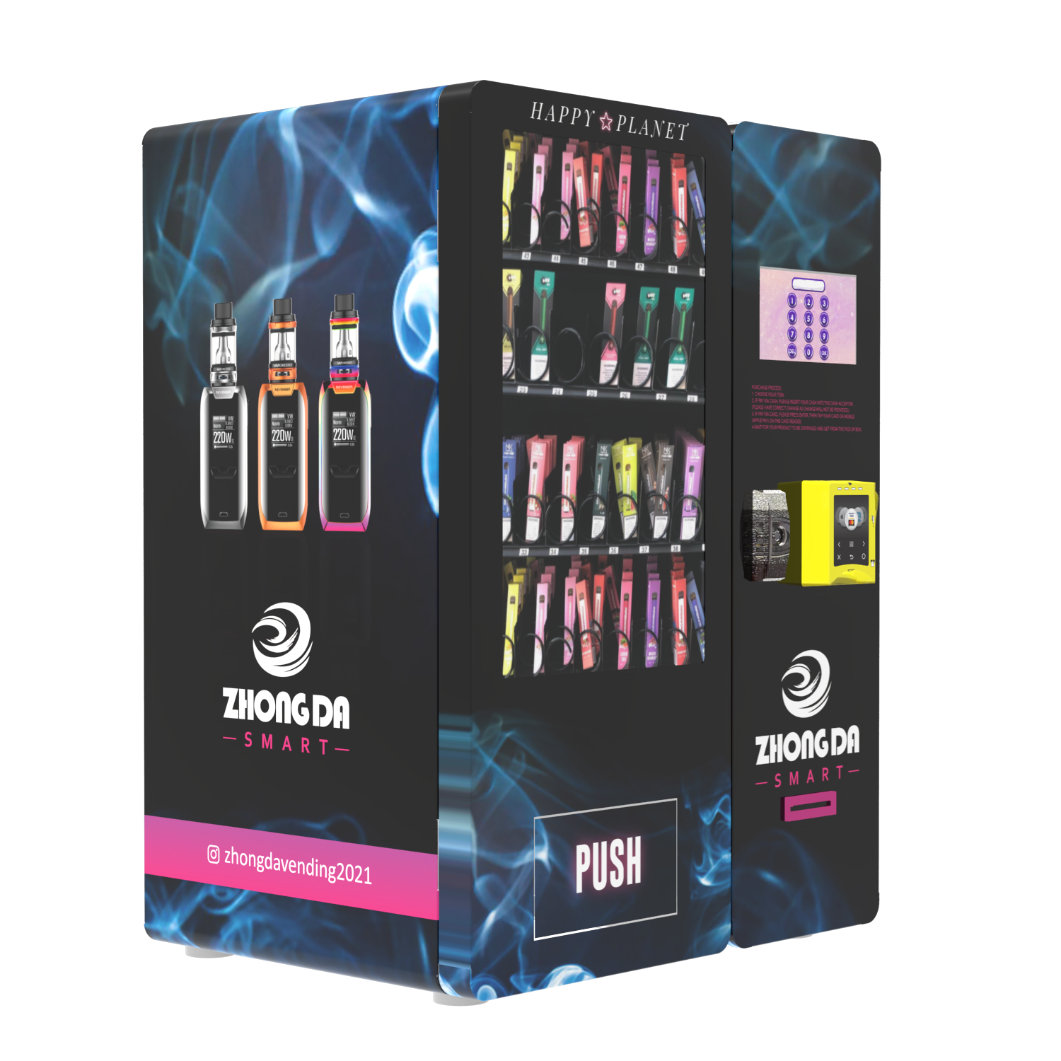 7 inch touch screen mini stand-alone vaping e-cigarettes vape vending ...